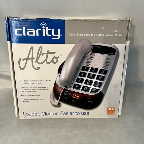 Clarity | Other | New Clarity Alto Amplified Phone Tia4953 For Hearing ...